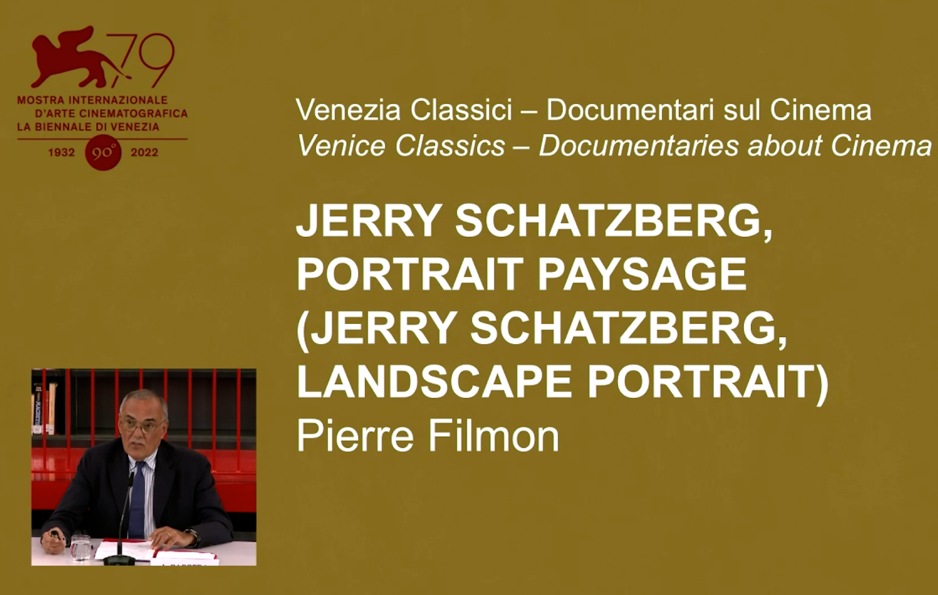 Jerry Schatzberg, portrait paysage (2022) - court métrage de P. Filmon